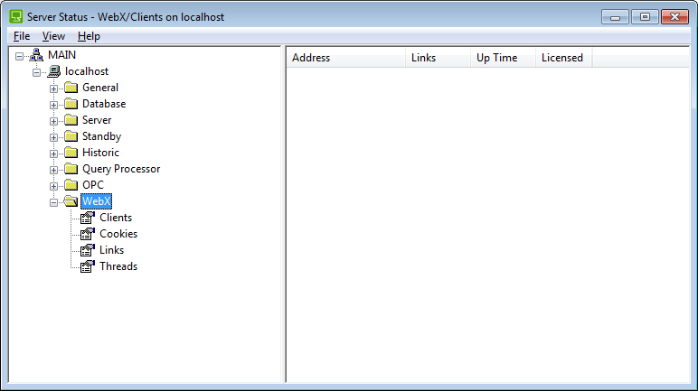 Server Status Tool Guide - Clients (WebX) (Original WebX Status Information)